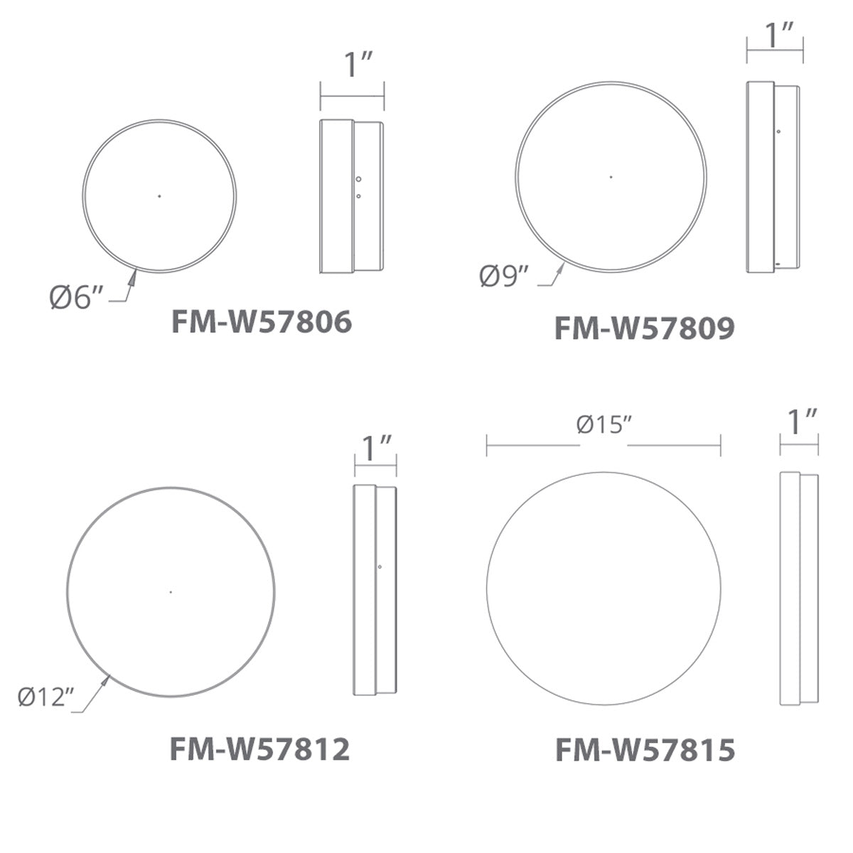 Dot 12" LED Flush Mount