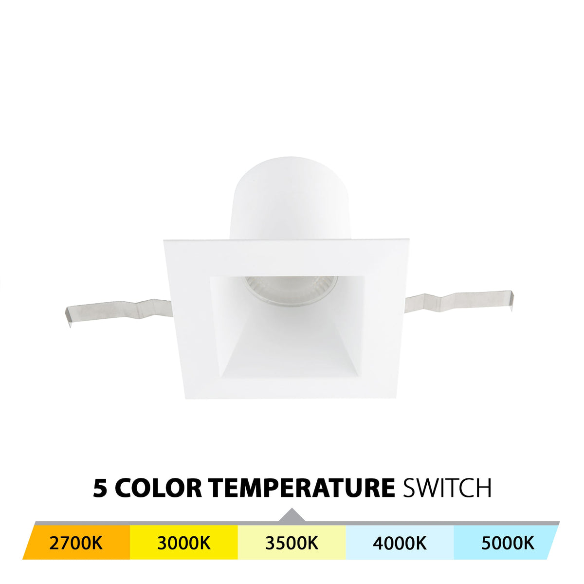 Blaze LED 6" Square Recessed Light with Remodel Housing 5-CCT