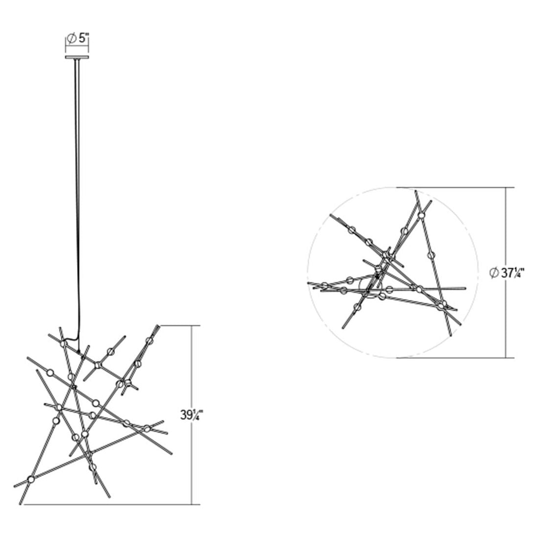 Constellation Aquila Major Chandelier