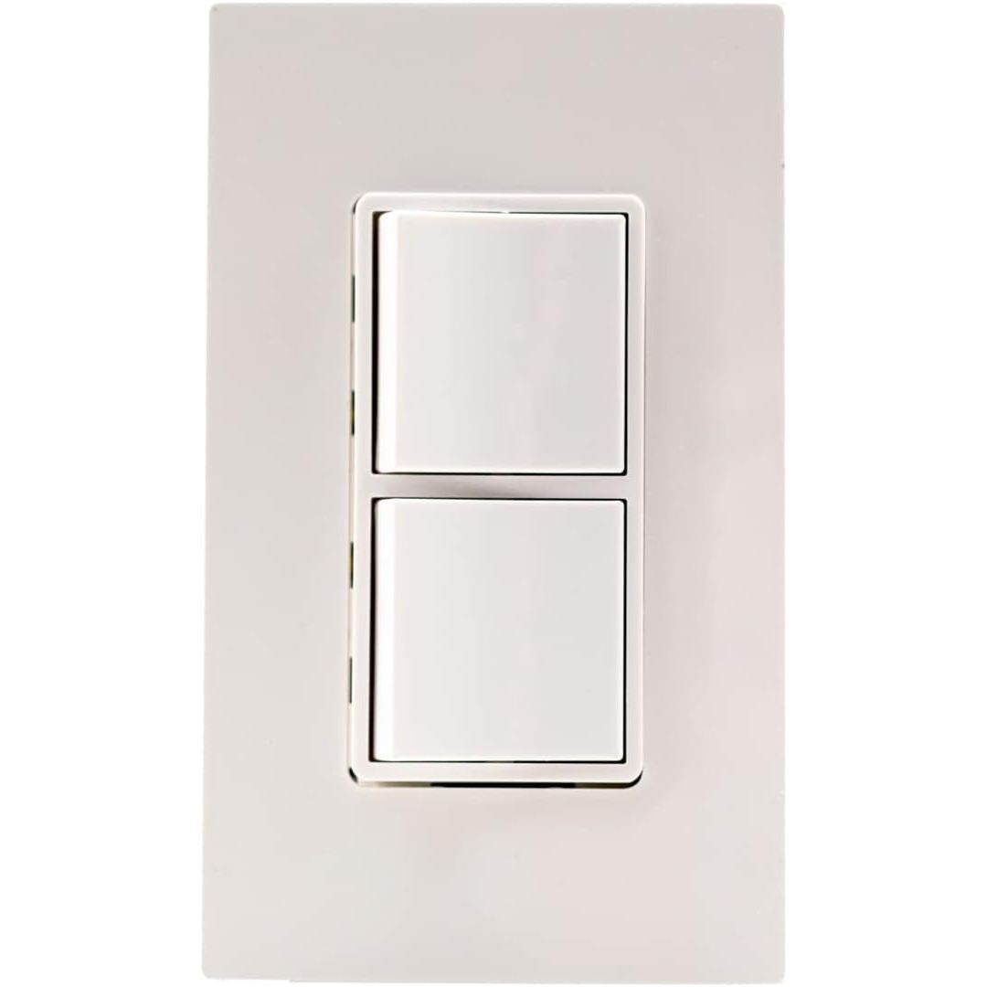 Eurofase Single Duplex Switch Wall Plate and Gang Box - 20 Amp Per Pole