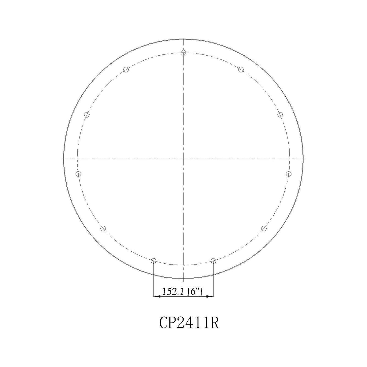 Multi Point Canopy 11-Light Ceiling Plate
