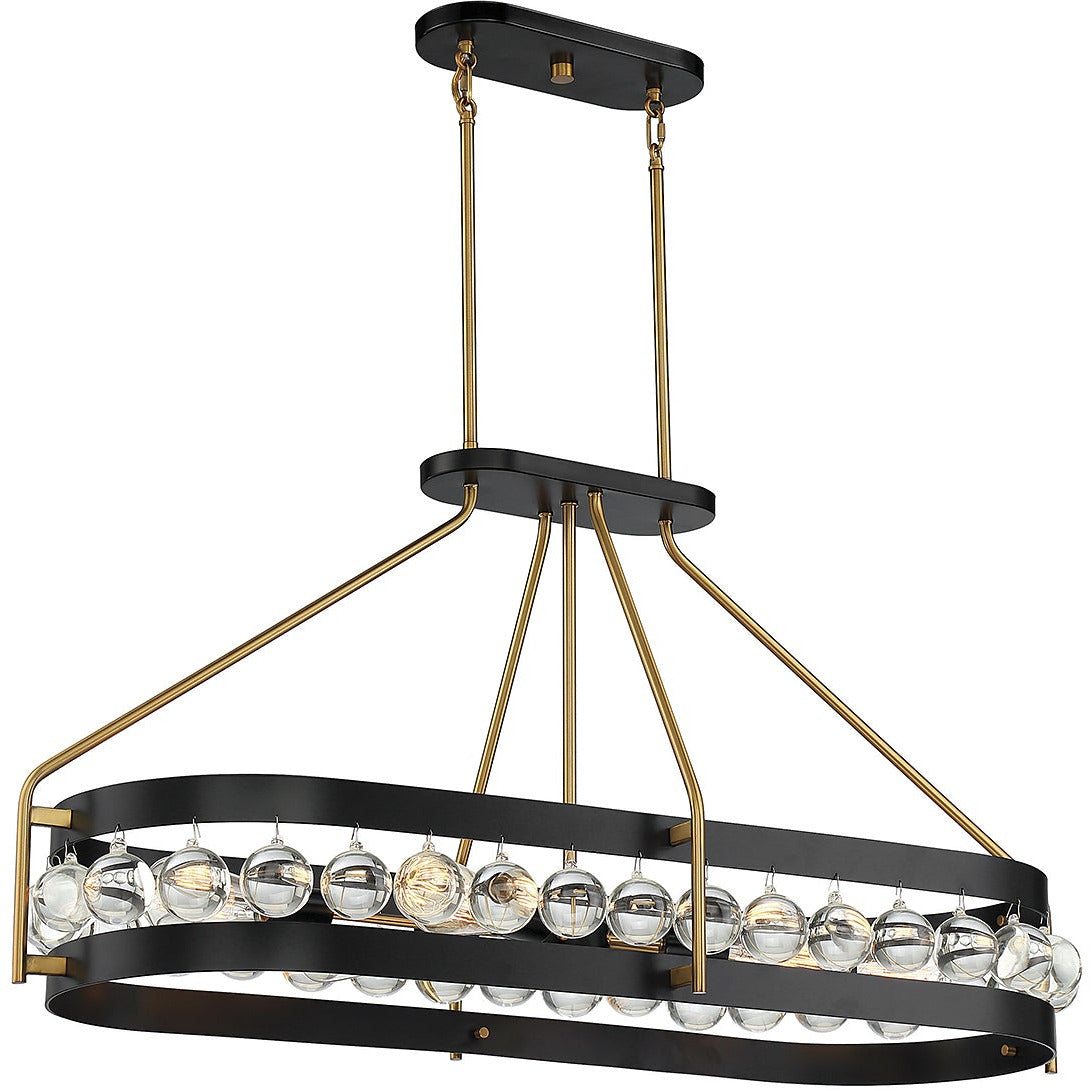 Savoy House Edina 6-Light Oval Chandelier | Carrington Lighting