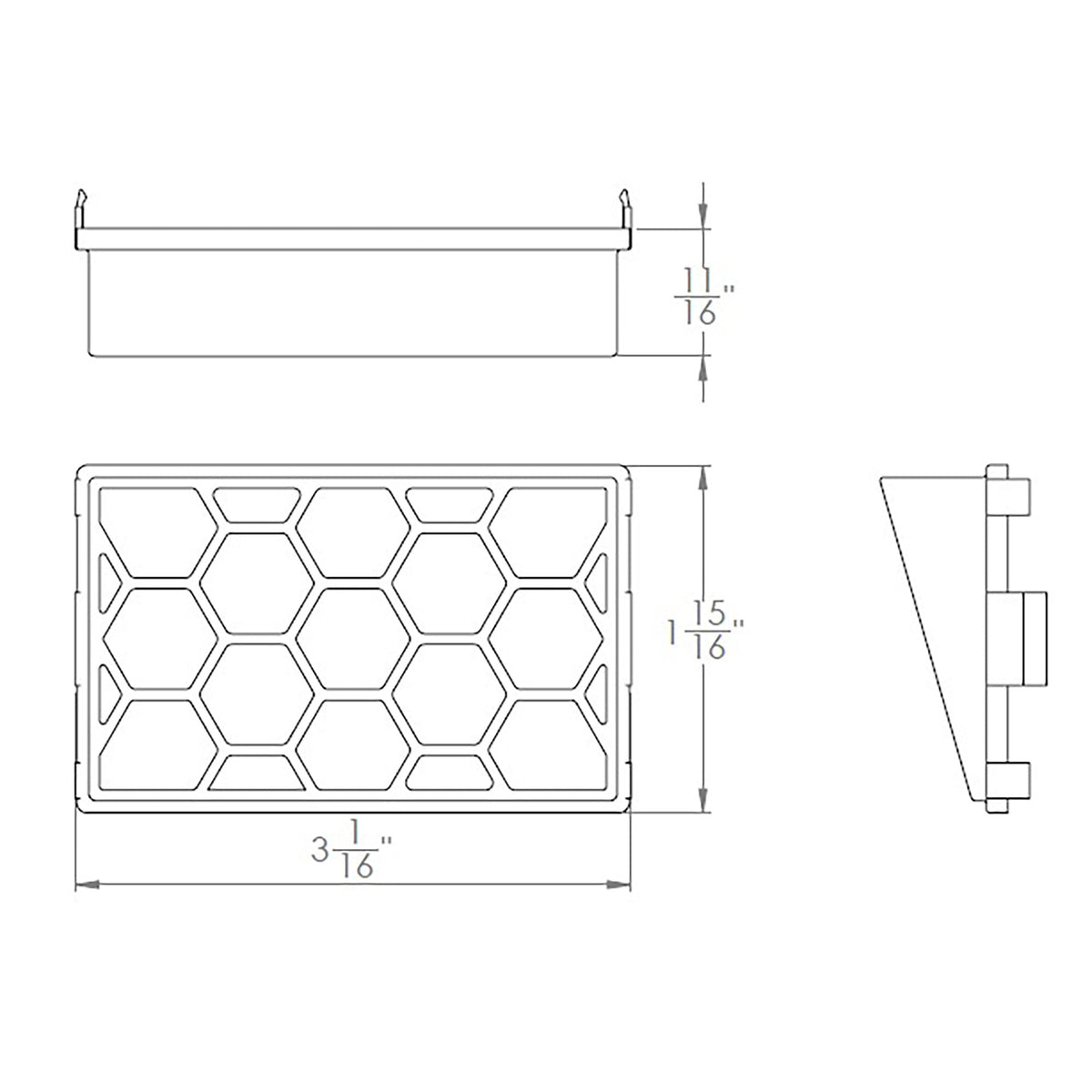 WAC Lighting Snap-on Honeycomb Louver Glare Control for WAC Landscape ...