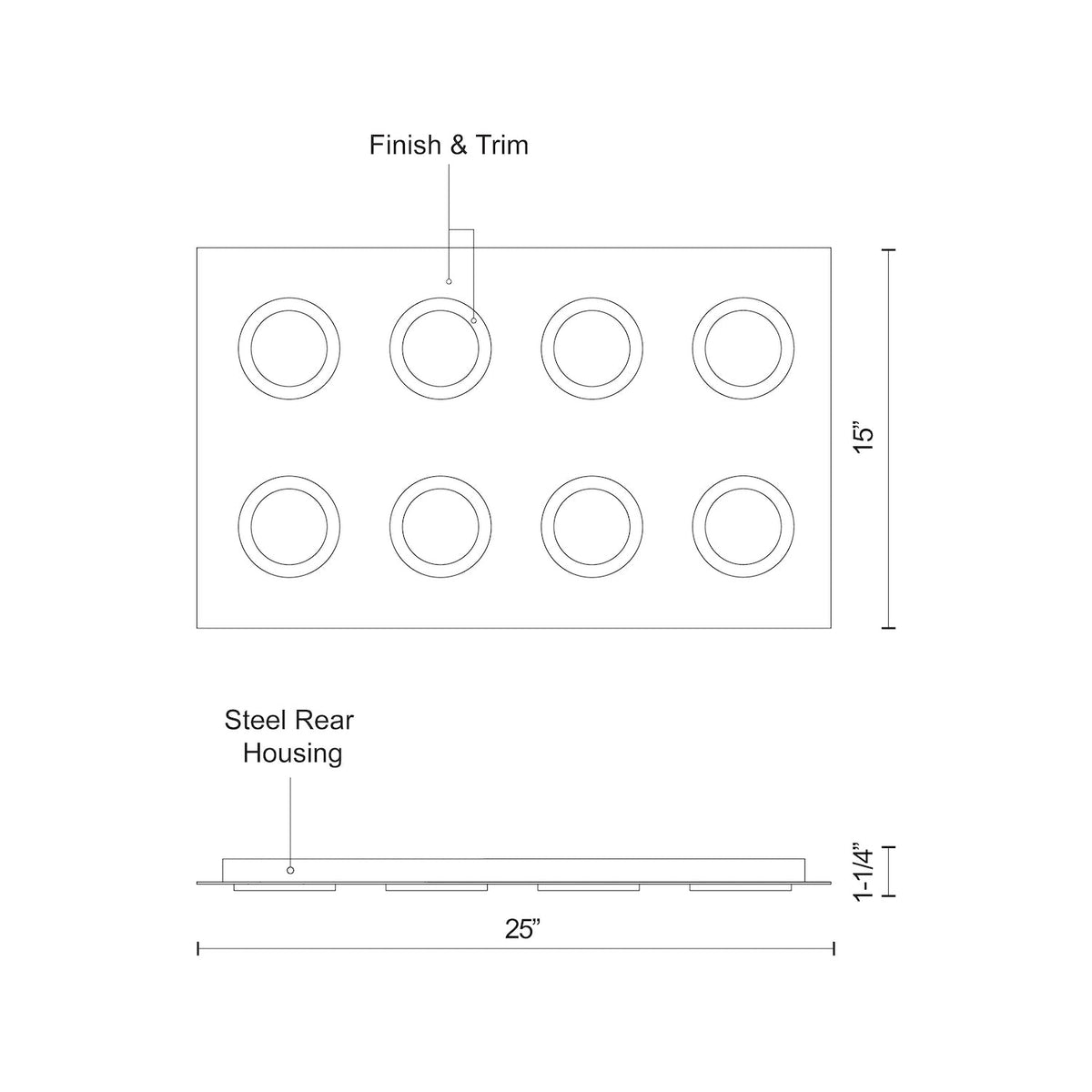 Broadway LED Linear Flush Mount