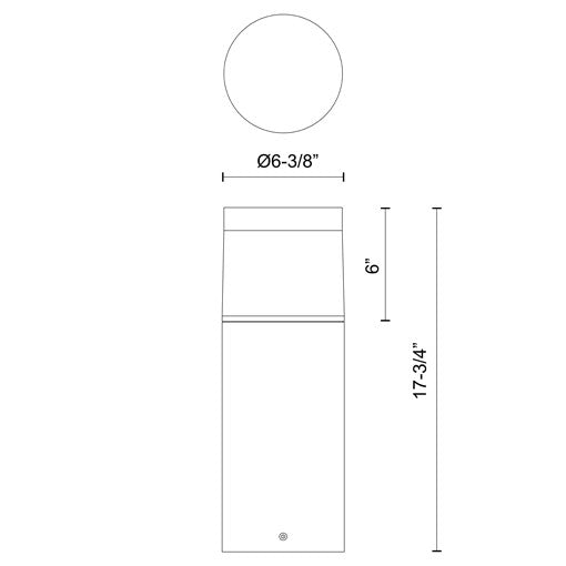 Hanover 18" Exterior Bollard