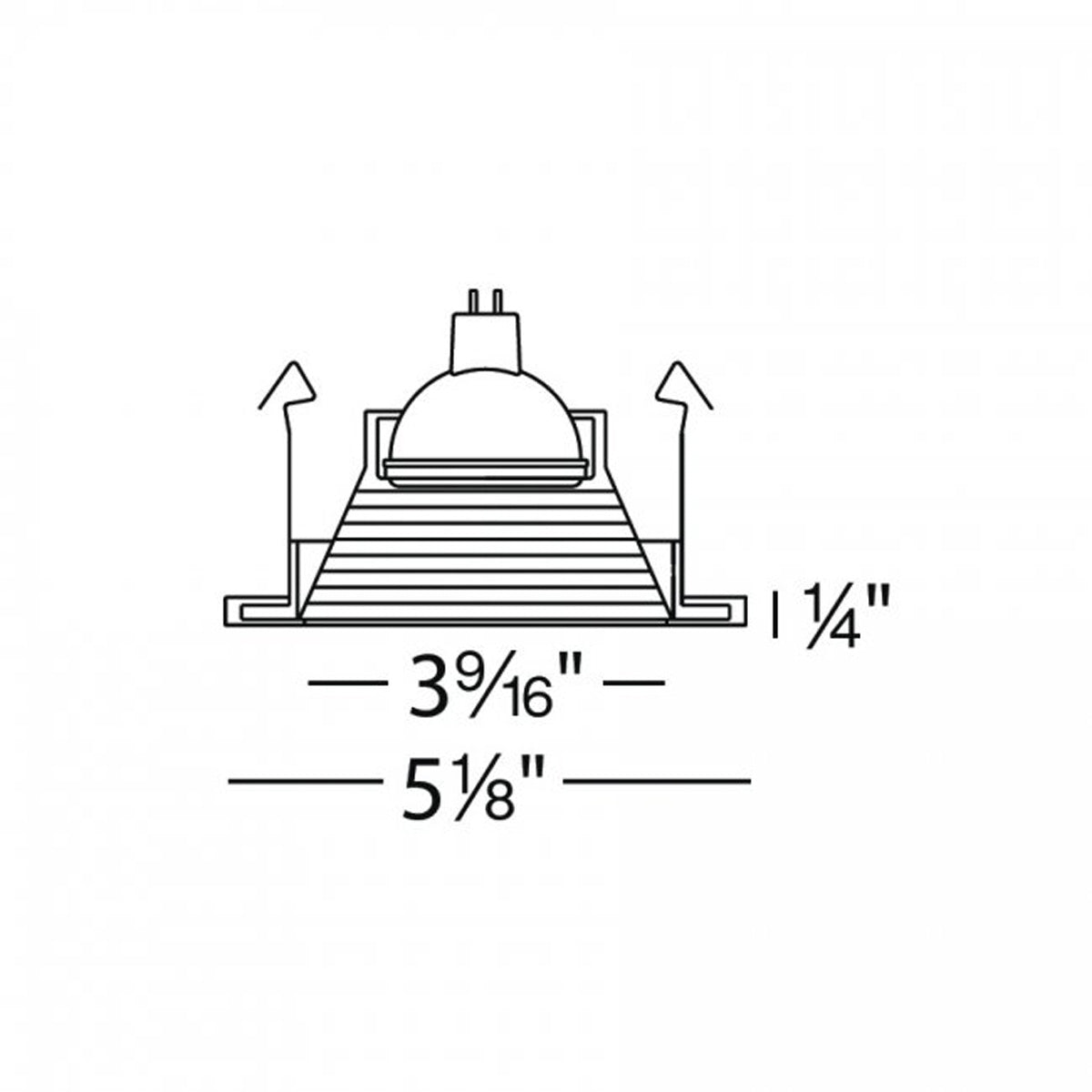 4" Round Step Baffle with LED Bulb