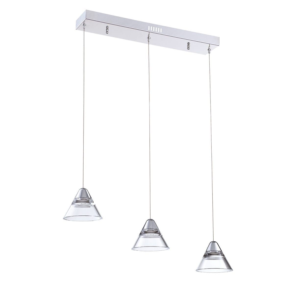 Geo 3-Light LED Linear Suspension