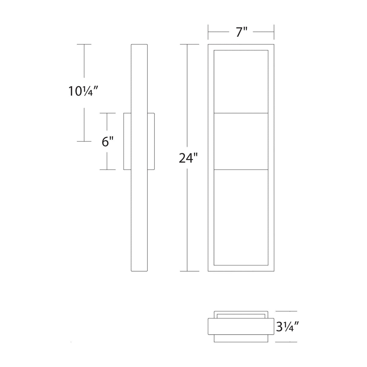 Archetype 24" LED Indoor/Outdoor Wall Light