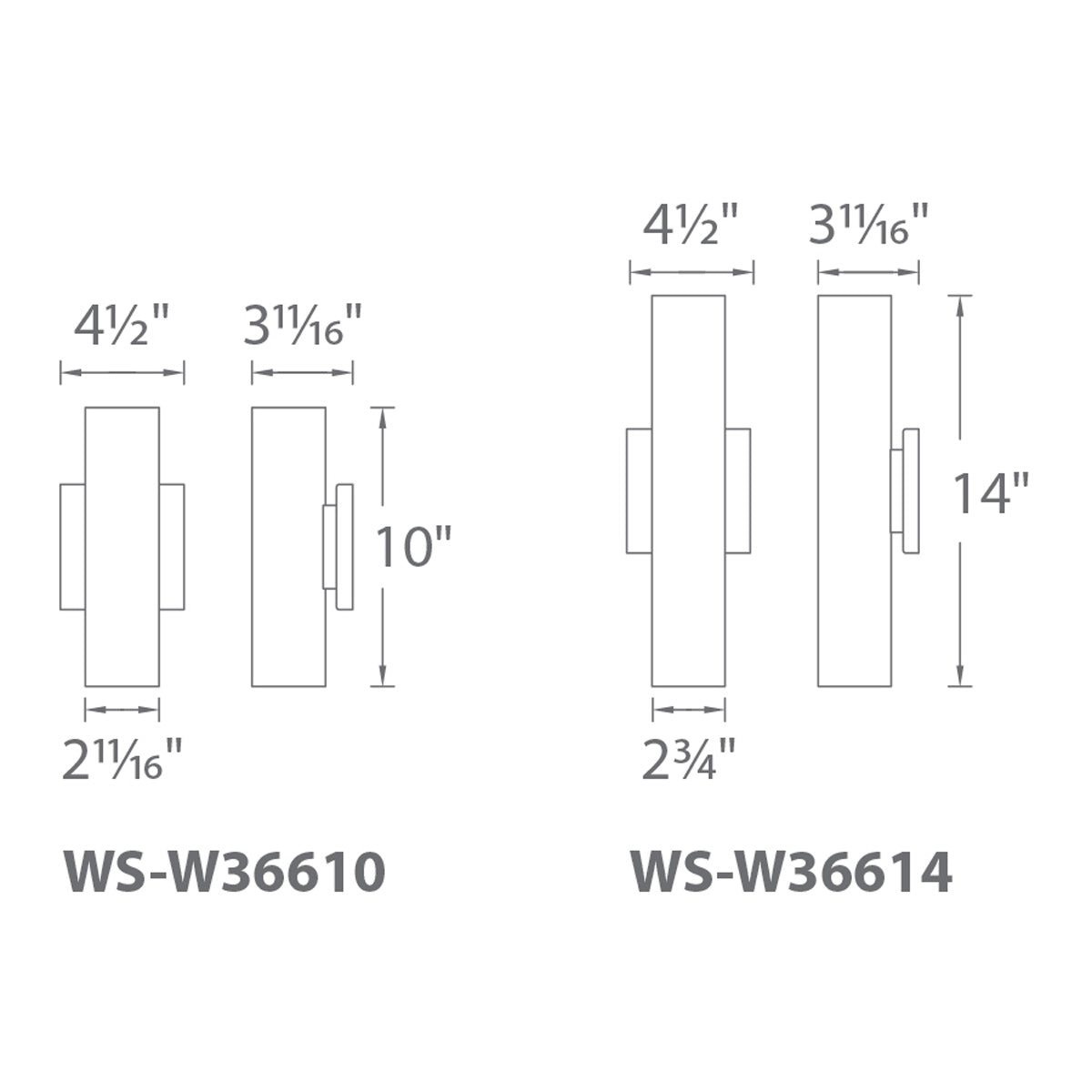 Caliber 14" LED Indoor/Outdoor Wall Light