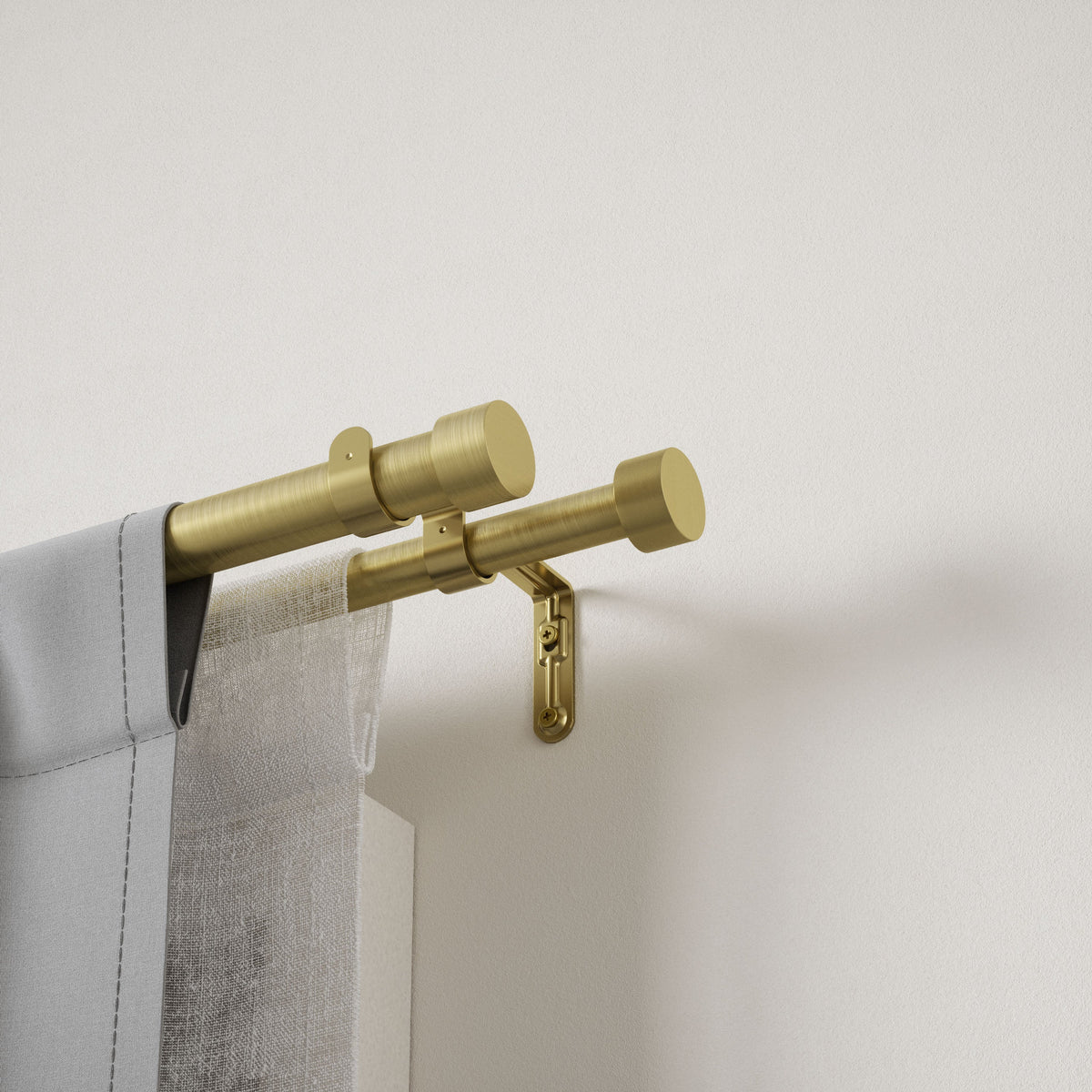 Umbra Cappa Expandable Double Curtain Rod | Carrington Lighting