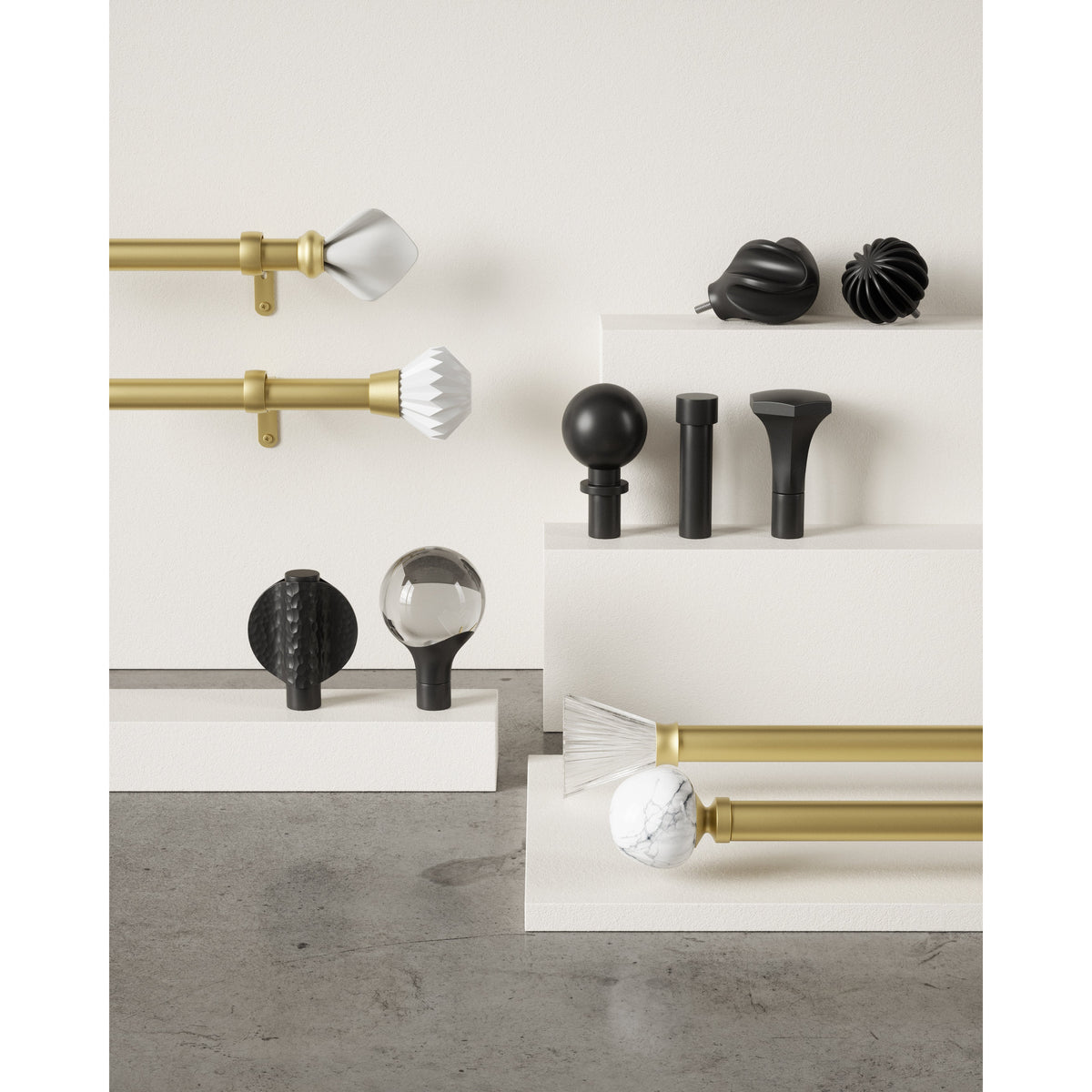 Umbra Venus 1" Expandable Curtain Rod | Carrington Lighting