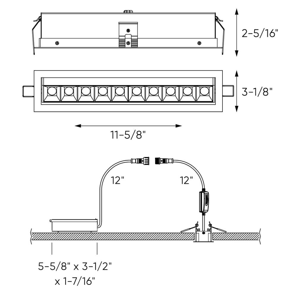 10-Light Microspot Adjustable Recessed Down Light